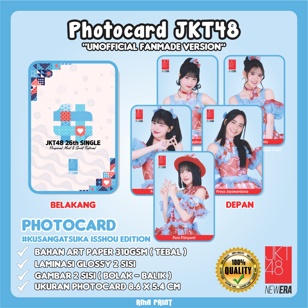 Jual PHOTOCARD JKT48 Unofficial Fanmade Sukinanda KuSangatSuka | Shopee Indonesia