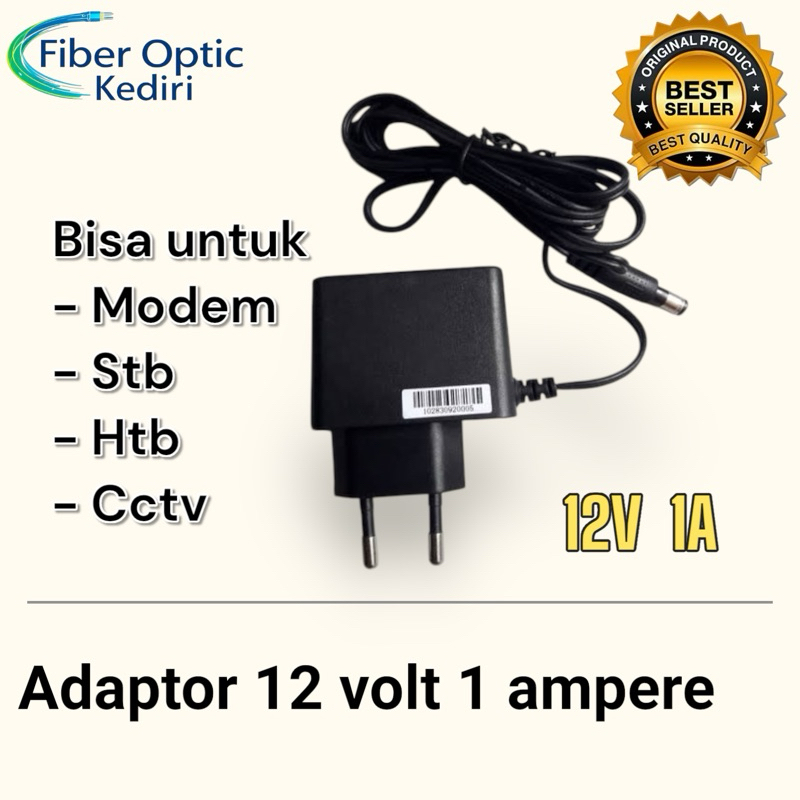 Jual Adaptor 12v 1a original jack adaptor 12 volt 1 ampere ont stb cctv ...