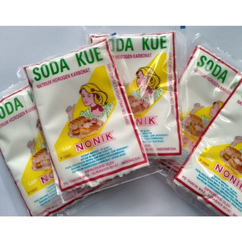 Jual soda kue Nonik sachet 40 gr (kemasan kuning) | Shopee Indonesia