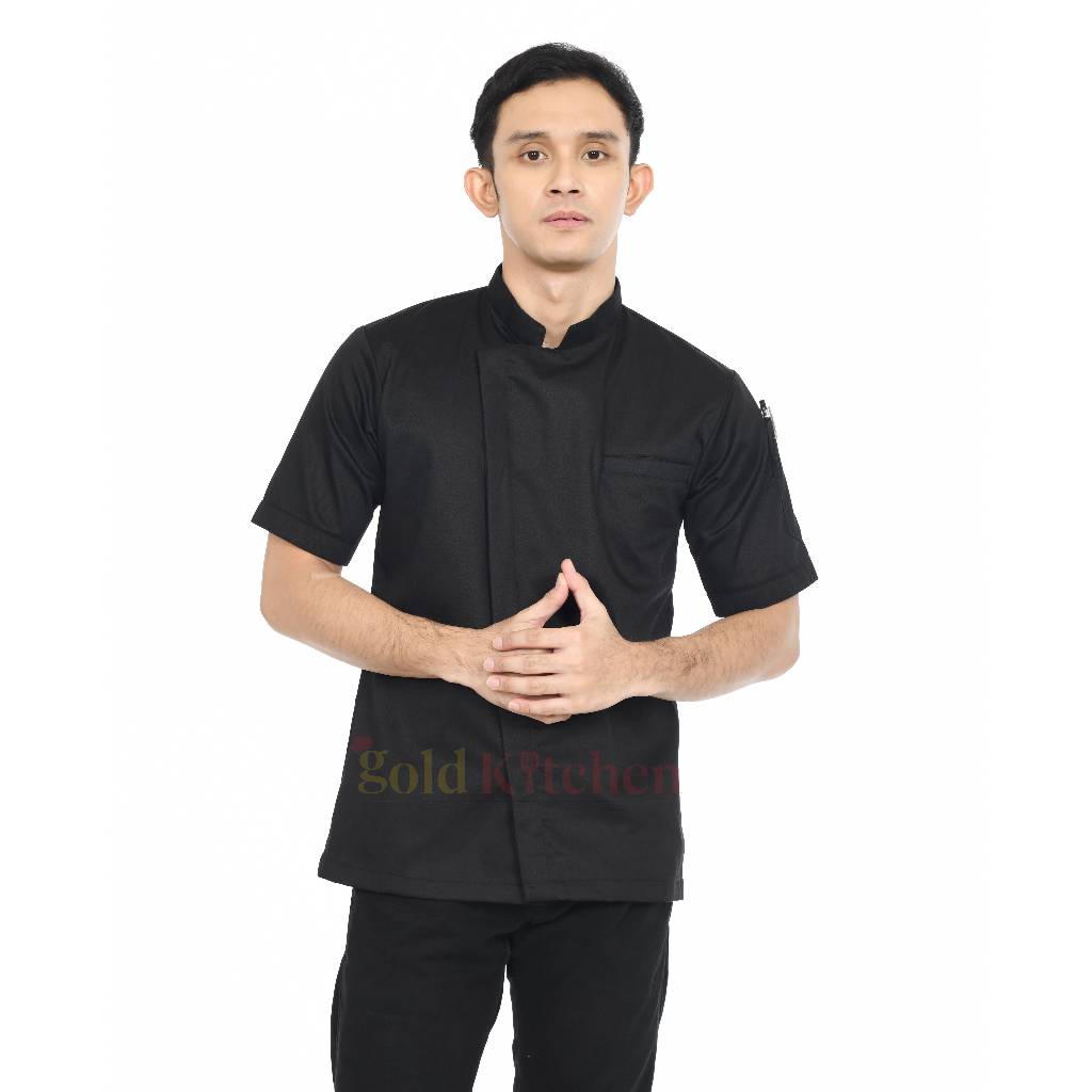 Jual Baju Chef Baju Koki Chef Jacket Pria Wanita Lengan Pendek Model ...