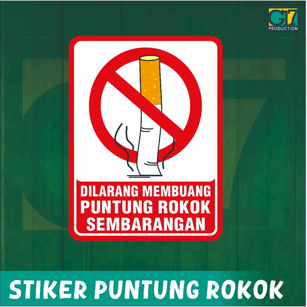 Jual STIKER - ACP DILARANG MEMBUANG PUNTUNG ROKOK SEMBARANGAN | Shopee ...