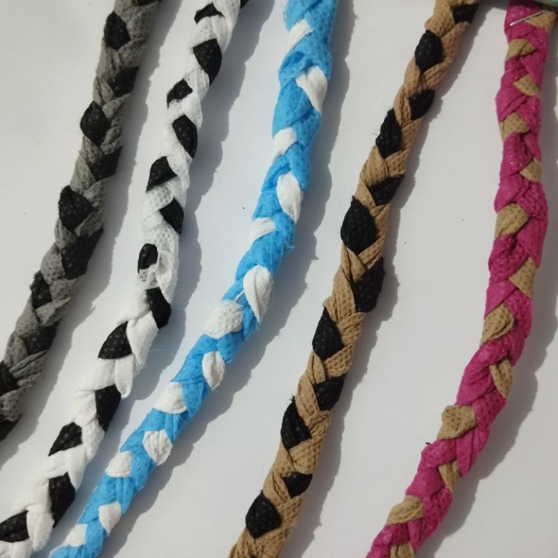 Jual Tali Kepang Kain 50cm | Tali Anyaman | Tali Anyam Meteran | Shopee ...