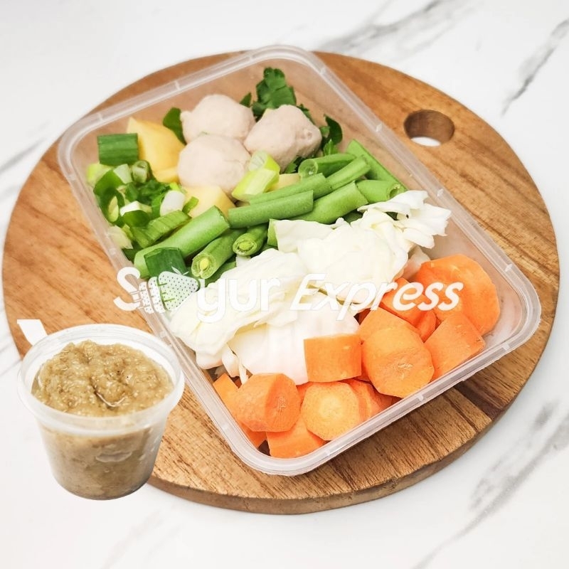 Jual KIRIM INSTAN Paket Foodprep Sayur Sop 3-4 Porsi Bonus Racik ...