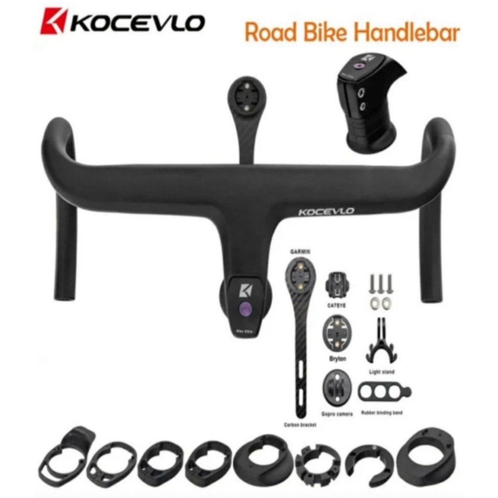 Jual Handlebar KOCEVLO Carbon T1000 Integrated Dropbar Roadbike Clean ...
