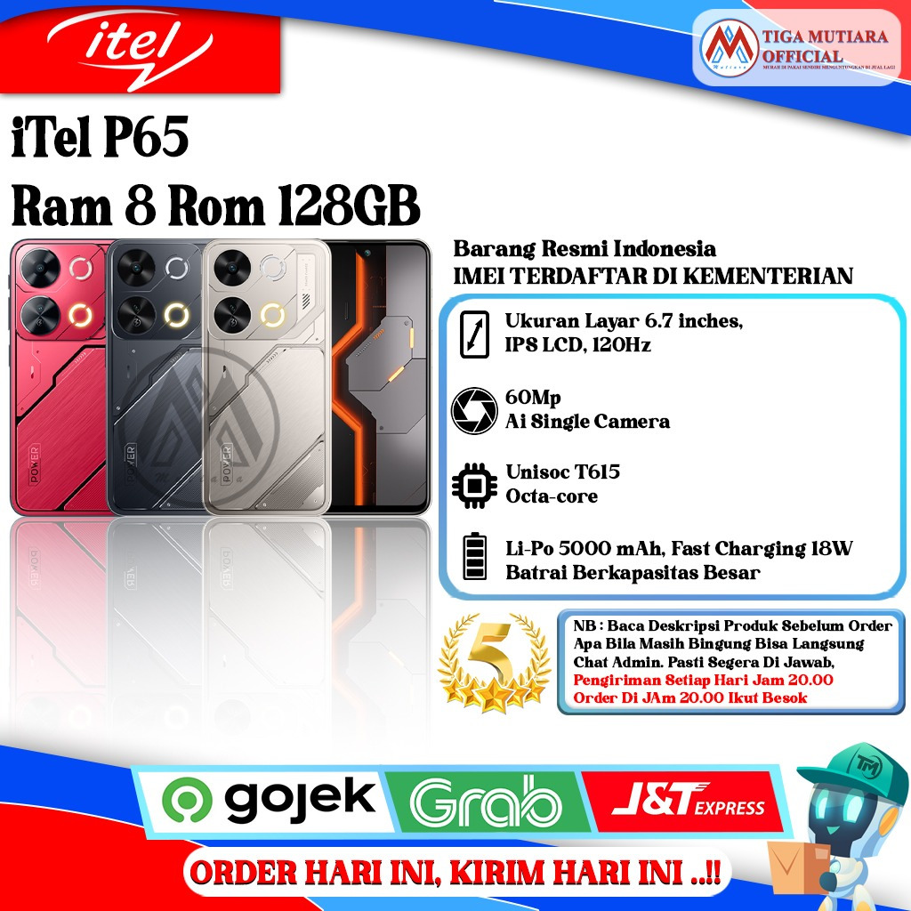 Jual iTel P65 Ram 8GB Rom 128GB Segel Original & Bergaransi Resmi ...
