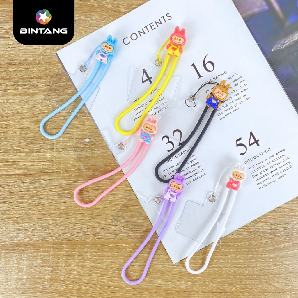 Jual TALI GANTUNGAN HP CUTE CARTOON SILICON SHORT ROPE 01 | Shopee ...