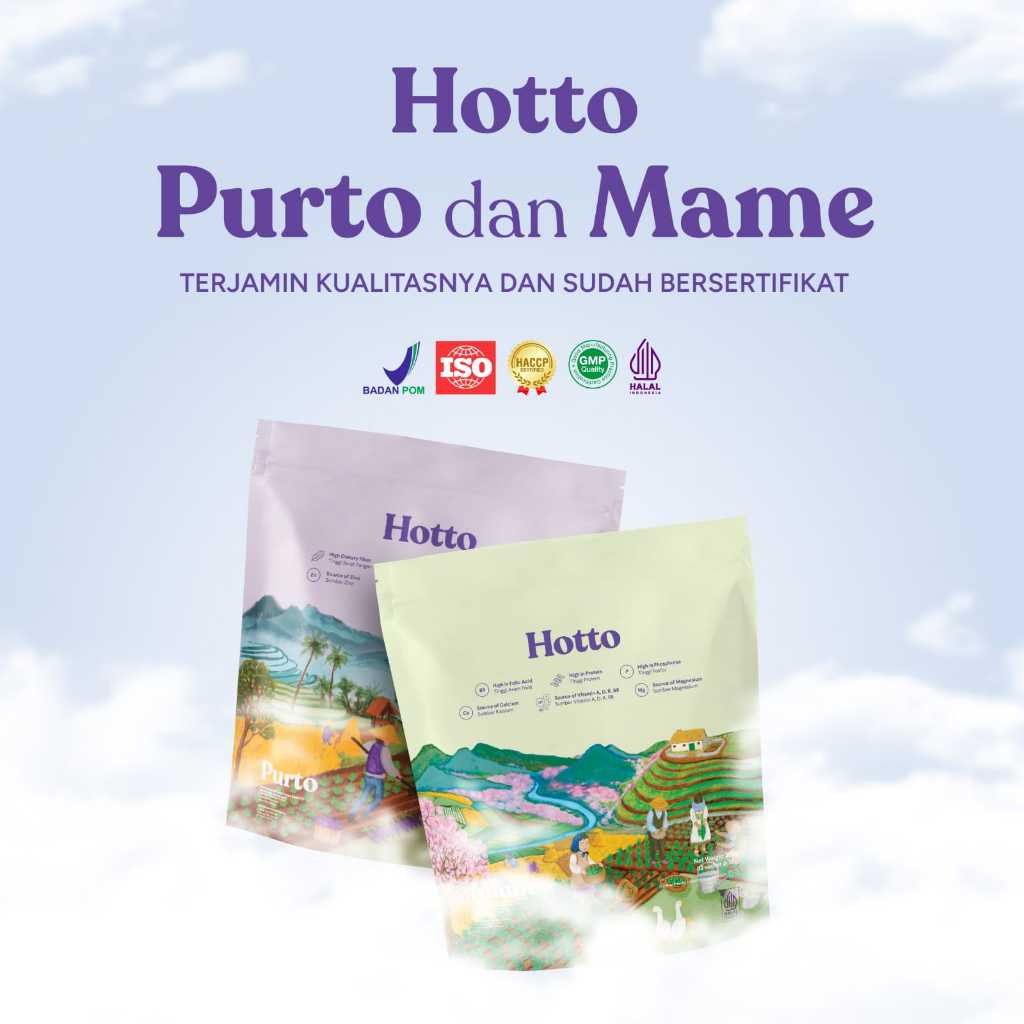 Jual Hotto Purto & Hotto Mame Original 1 Pouch Sereal Granola Oat ...