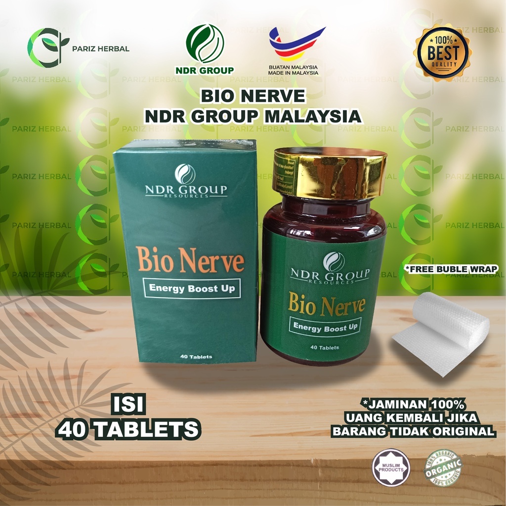 Jual BIO NERVE MALAYSIA ORIGINAL 1 BOTOL ISI 40 PIL | Shopee Indonesia