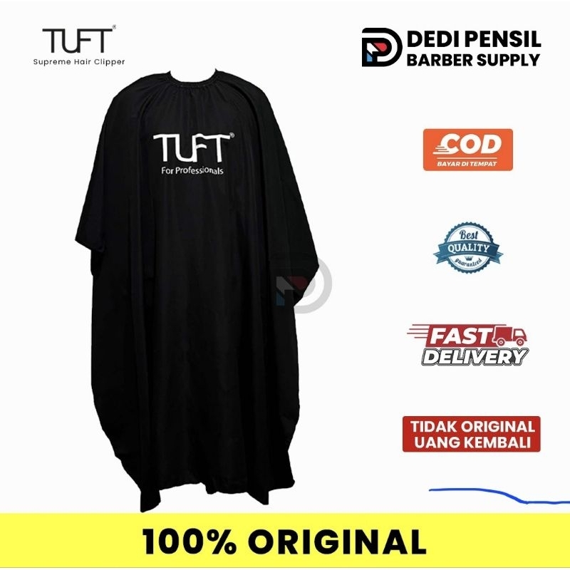 Jual Cutting Cape TUFT HITAM Kip Barbershop Kep Cukur Rambut | Shopee ...