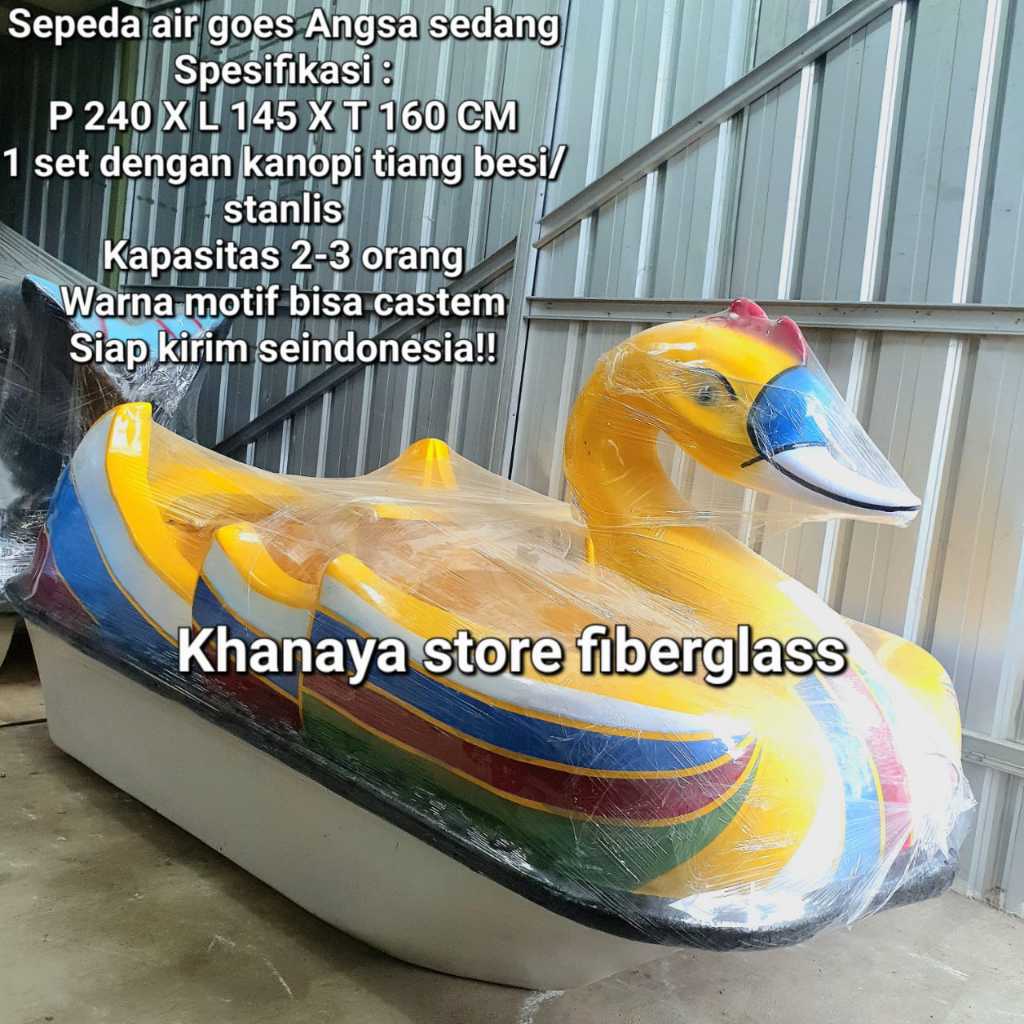 Jual Perahu angsa kuning sedang/sepeda air gowes angsa sedang/mainan ...