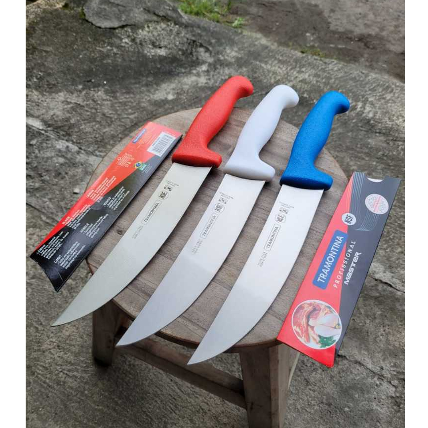 Jual Pisau Sembelih Lengkung 8 inchi / 20 cm Tramontina Butcher Knife ...