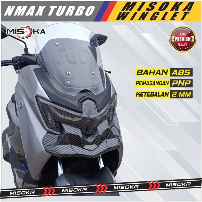 Jual Misoka Winglet Front Shield Nmax Techmax Turbo Neo s Neo Plastik ...