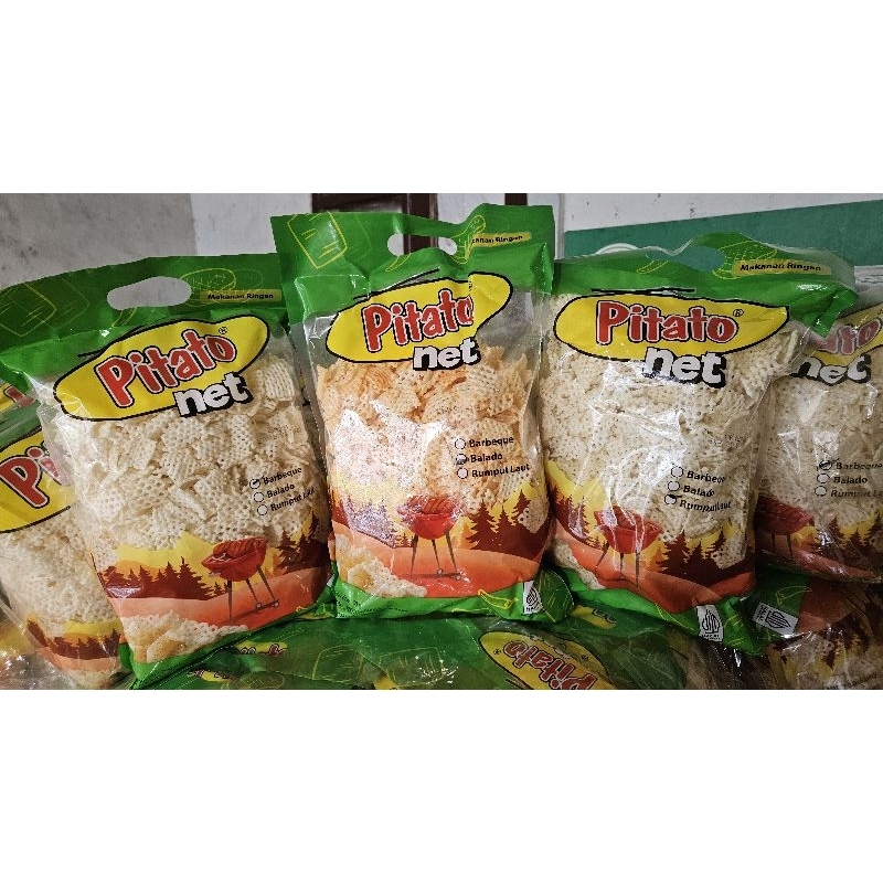 Jual pitato net 200g / pitato taro /pitato net barbeque / pitato net ...