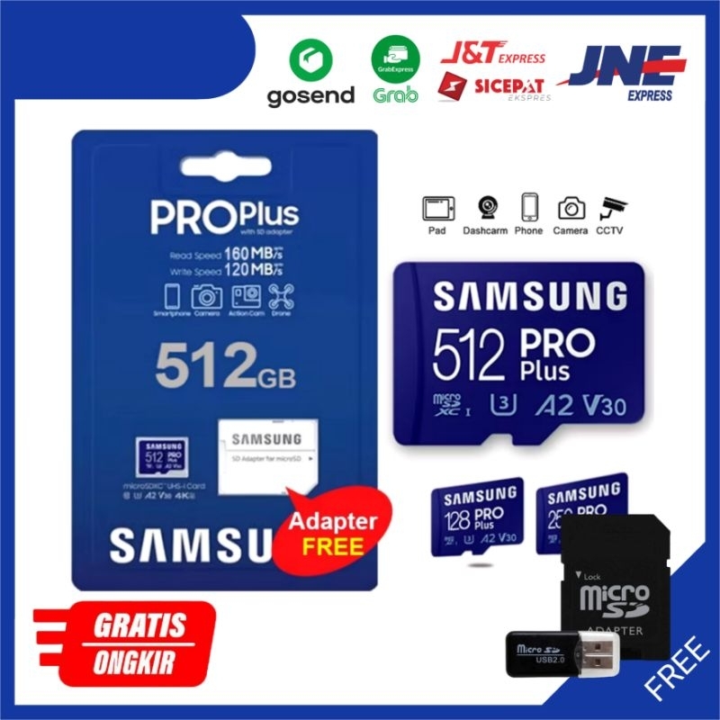 Jual Kartu memori PRO PLUS Micro SD Card Class10 128 256 512 GB 1TB | Shopee Indonesia