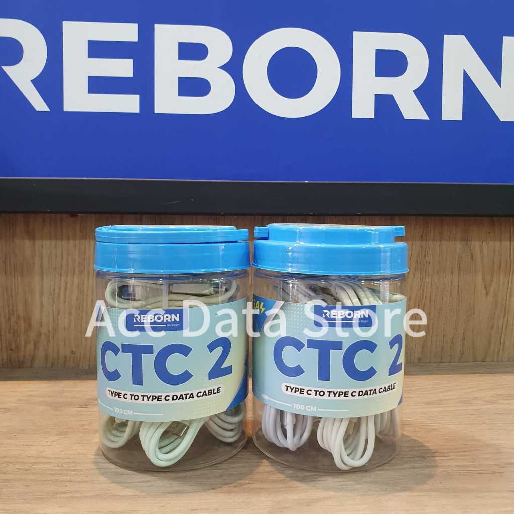 Jual Kabel Data Reborn Type-C to Type-C 3A CTC2 Fast Charger | Shopee ...