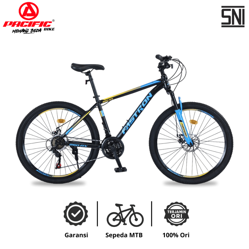 Jual Pacific Bike Sepeda Gunung Remaja dan Dewasa MTB Fastron F-260 DX Ukuran Ban 24 dan 26 ...