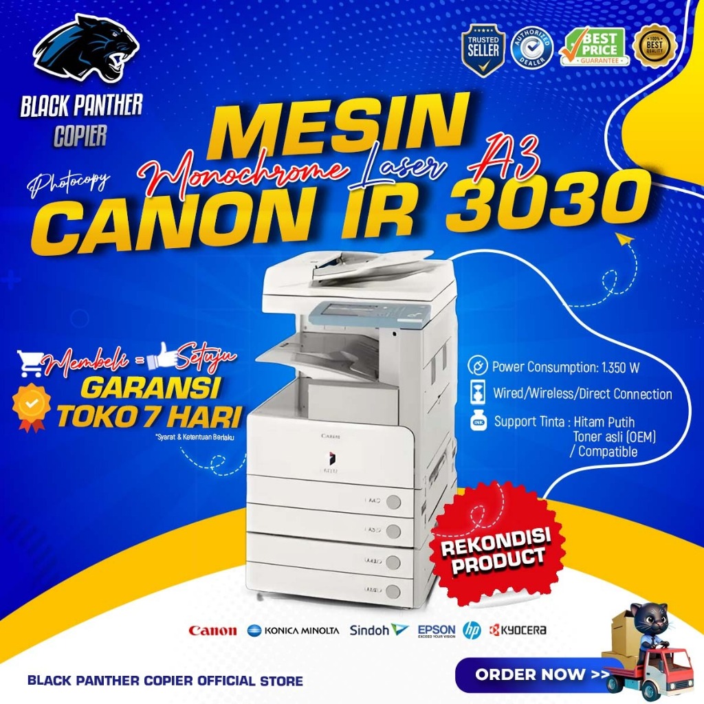 Jual Mesin Fotocopy Canon iR 3030 A3 Digital Monochrome | Print Copy ...