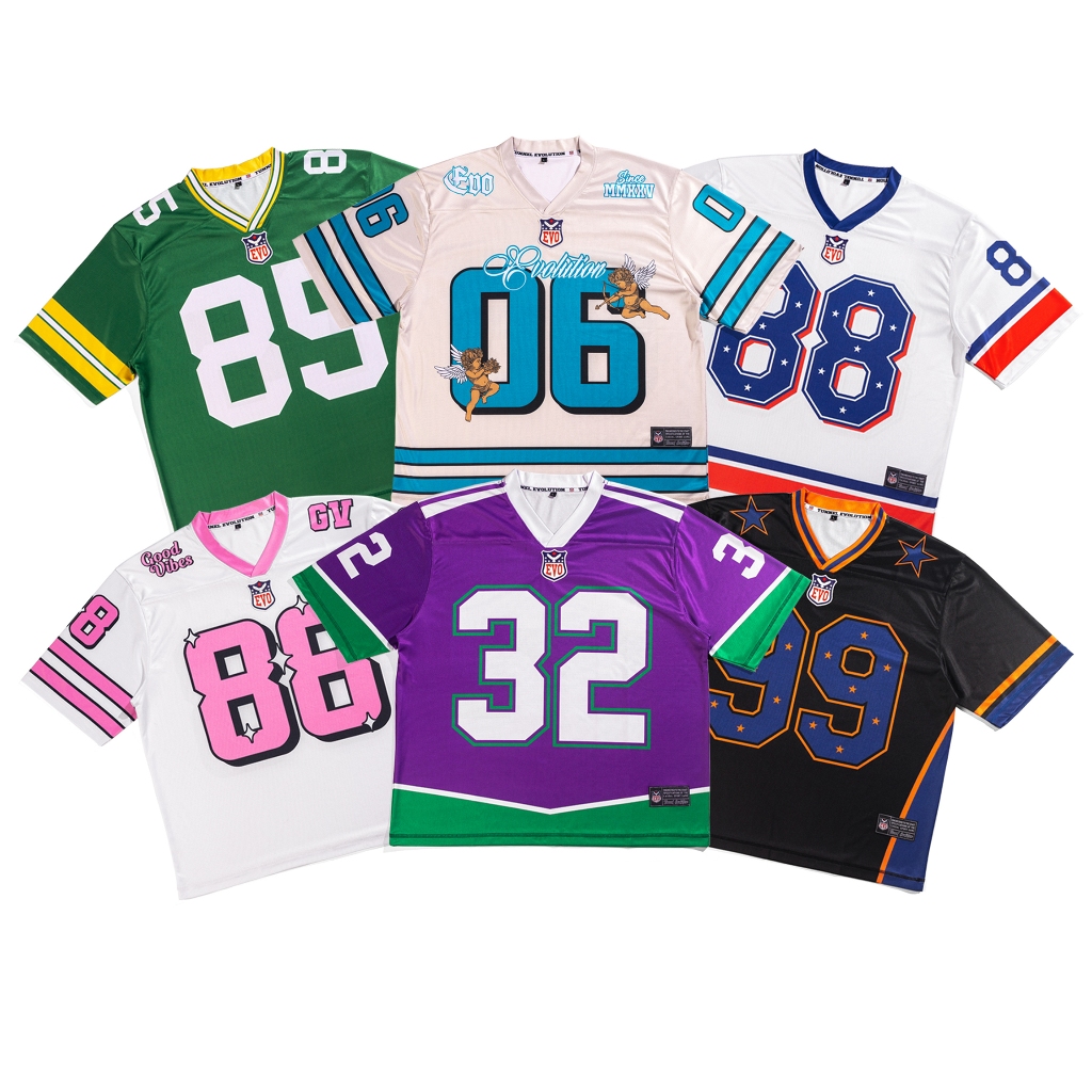 Jual Jersey NFL Boxy Oversize Fit Unisex / EVO | A / Retro / Vintage ...