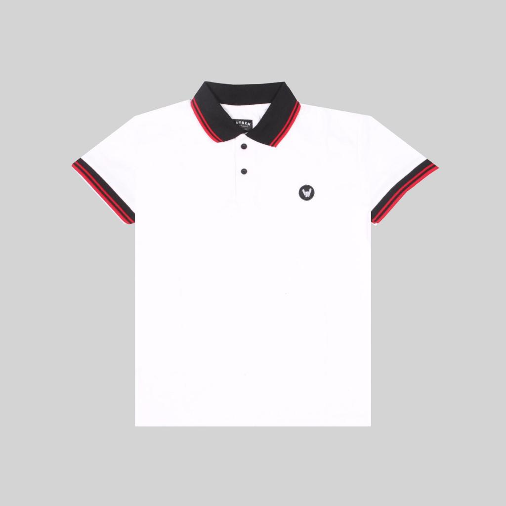 Jual MAYHEM Polo Shirt Putlis White | Shopee Indonesia