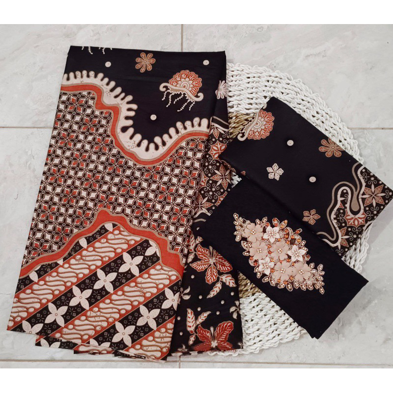 Jual Kain Batik Printing Halus Motif keris jawa Kain Bahan Baju Seragam Bridesmaid Batik ...