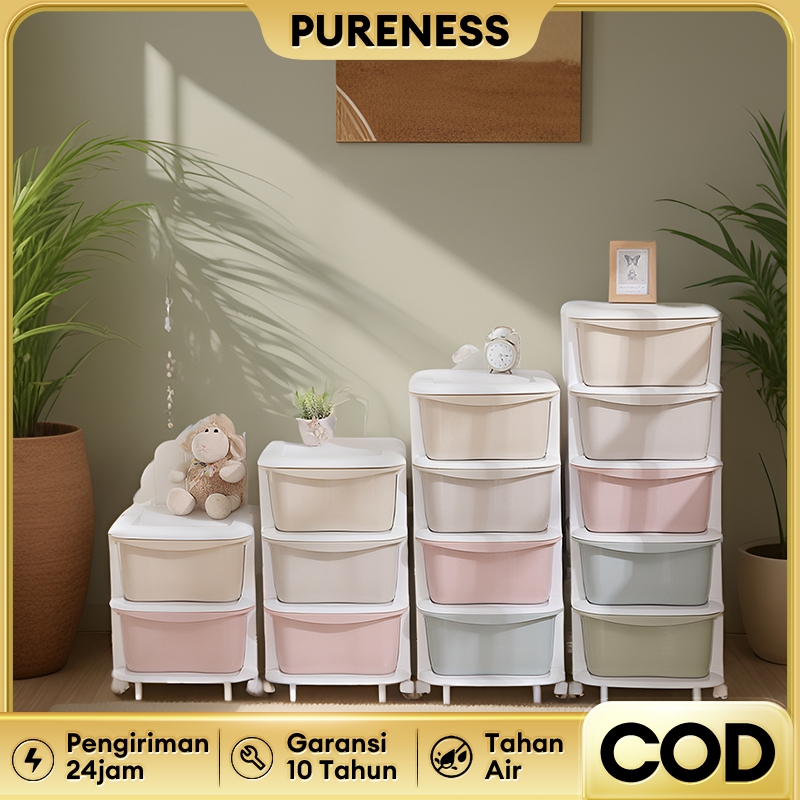 Jual Lemari Pakaian Plastik Laci Plastik Susun Drawer Storage Cabinet ...