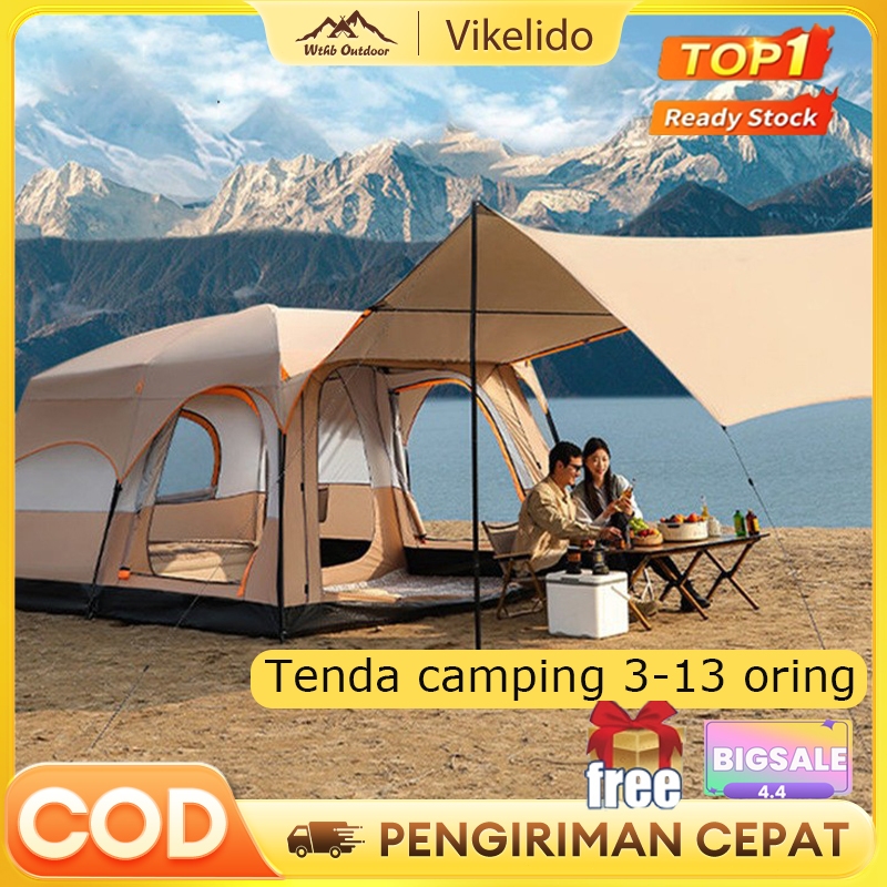Jual Tenda camping 8-12 orang Portable Outdoor dan Indoor Tenda ...