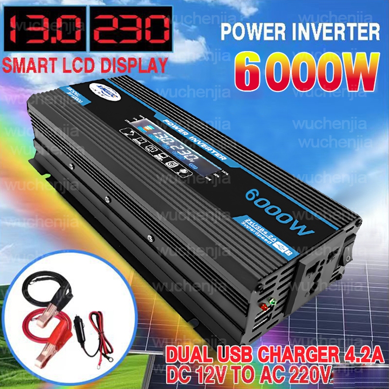 Jual [ready stock]12000w/6000w/4000w Mobil Power Inverter Pure Sine ...