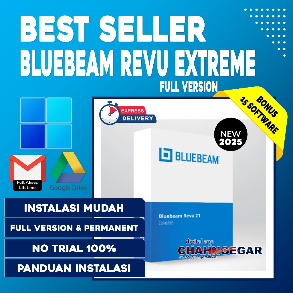 Jual Bluebeam Revu eXtreme 2025 v21.5.0 Full Permanen Software ...
