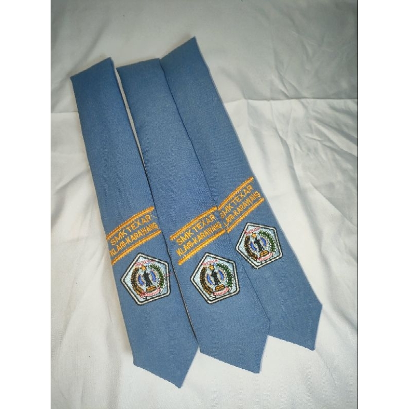 Jual Dasi sekolah SMA/SMK logo sekolah dan nama sekolah custom bahan ss ...