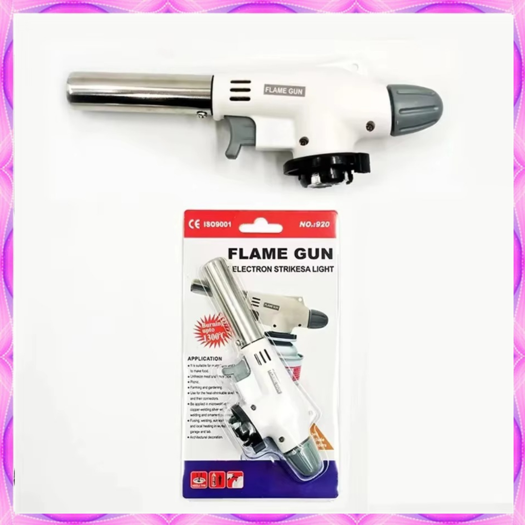 Jual Portable Gas Torch Butane Flame Gun Camping Baking Barbecue Gas ...