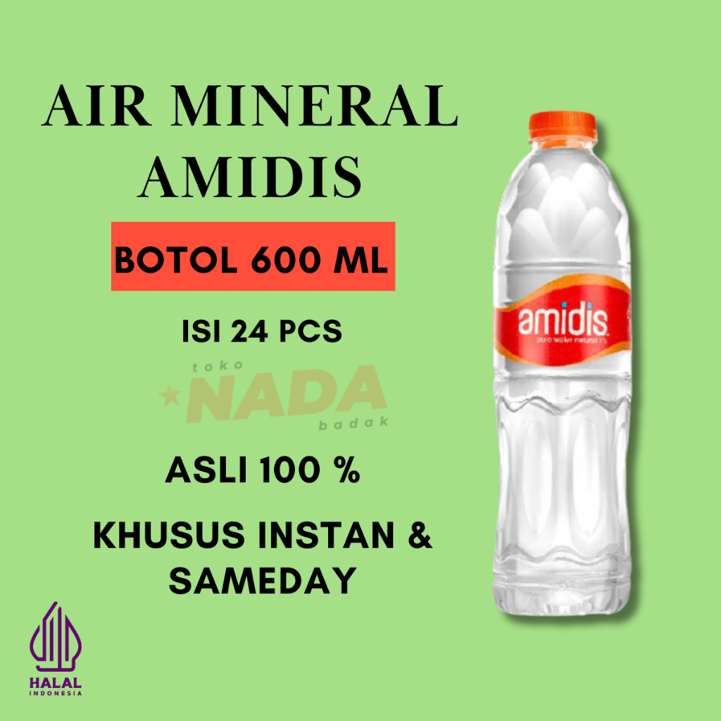 Jual Amidis Air Mineral Botol 600 ml | Shopee Indonesia