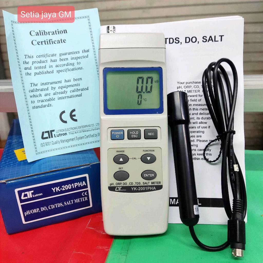 Jual Lutron YK-2001PHA Conductivity/TDS/Salt - PH - ORP - DO Meter | Shopee Indonesia