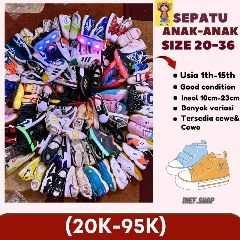 Jual Sepatu anak Laki laki dan perempuan sekolah | Shopee Indonesia