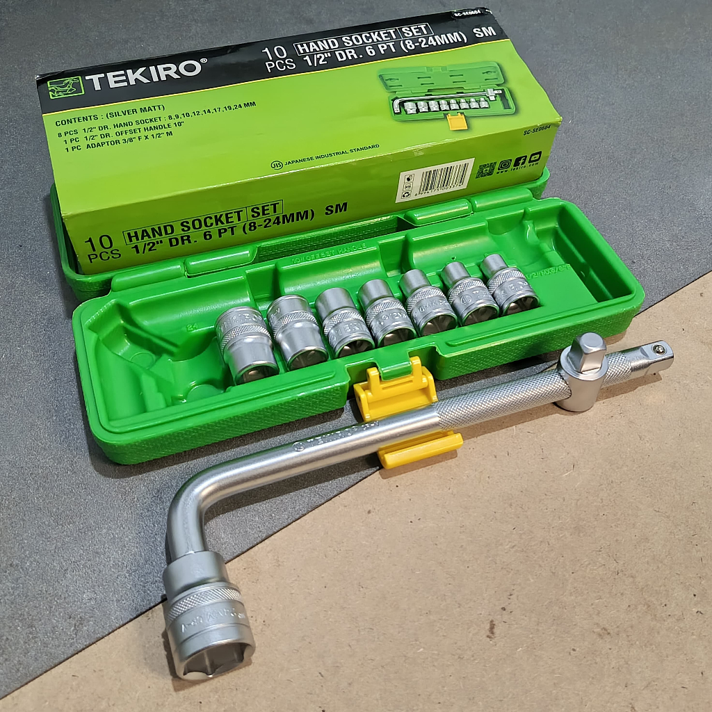 Jual Kunci Sok Set Tekiro 10 Pcs 8-24 Box Plastik / 10Pcs 8Mm - 24Mm | Shopee Indonesia