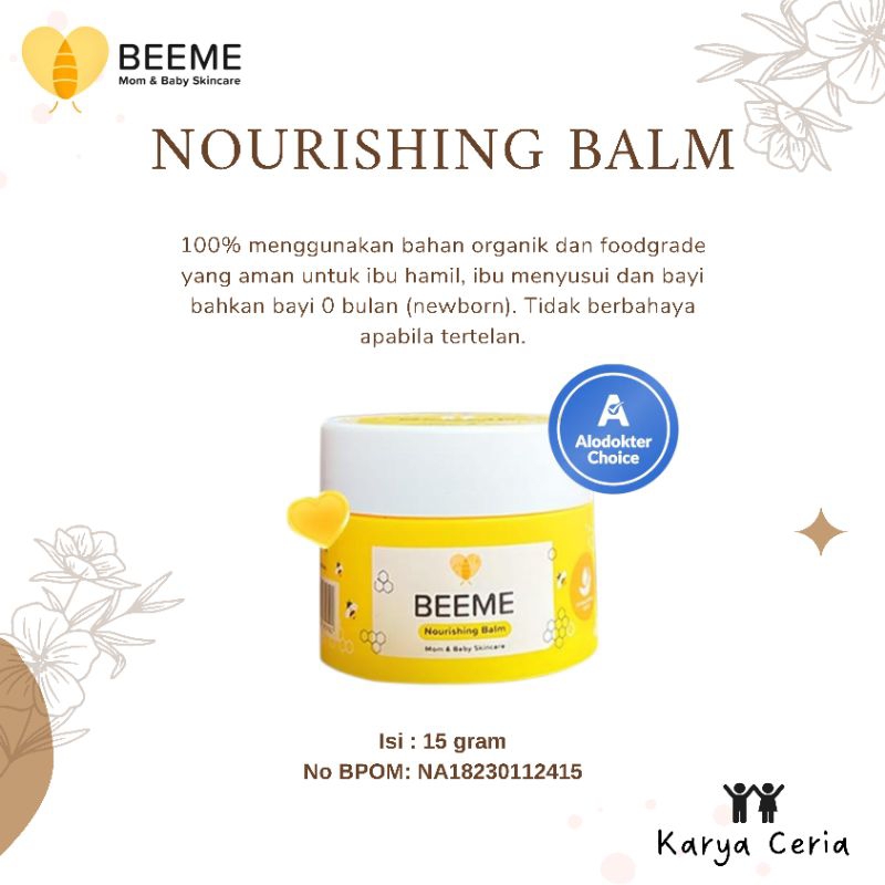 Jual Beeme Nourishing Balm Skin care Anak Bayi dan Ibu Salep Krim Cream ...