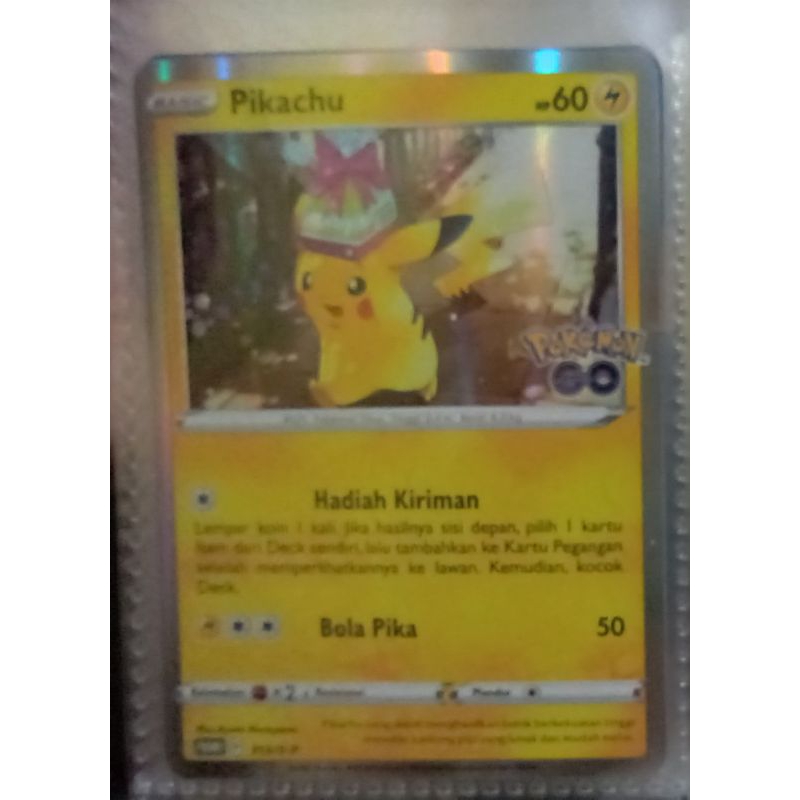 Jual Pikachu Promo Foil ORI 313/S-P – Kartu Pokémon TCG Indonesia Edisi Pokémon GO | Shopee ...