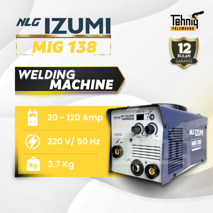 Jual Mesin las Izumi MIGI138 Welding Machine Gasless / Izumi MIG 138 ...