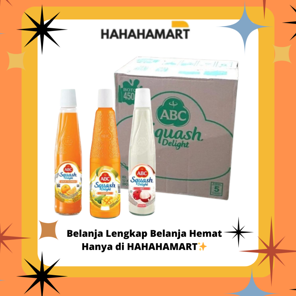 Jual ABC Sirup Squash Delight 460ml Harga Karton Isi 12 Pcs | Shopee ...