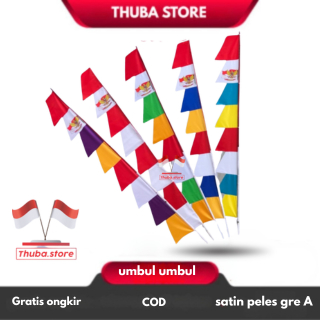 Jual Bendera Merah Putih Motif Umbul Umbul Geraji 8 Gelombang Termurah | Shopee Indonesia