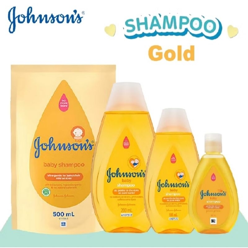 Jual Johnson's Gold Baby Shampoo - Shampoo Bayi 100/500 ml | Shopee ...