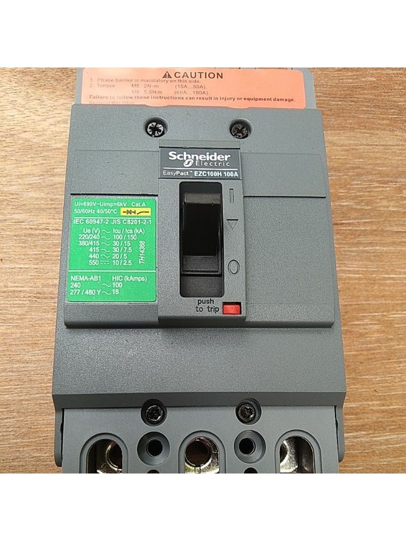 Jual MCCB EZC 100H 3Phase 3POOL 15A/20A/25A/30A/40A/50A/60A/75A/80A ...