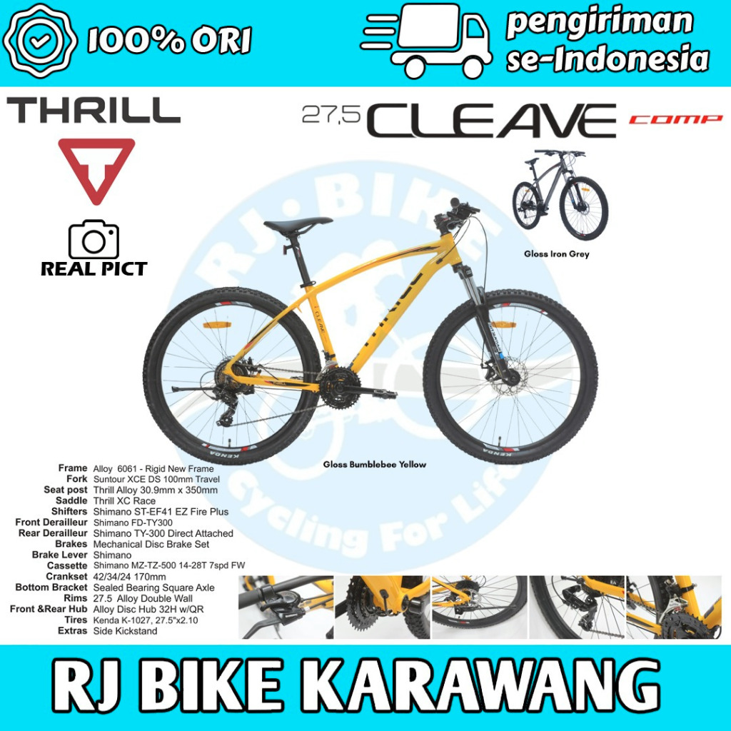 Jual SEPEDA GUNUNG THRILL MTB 27.5 CLEAVE COMP MY2025 | Shopee Indonesia