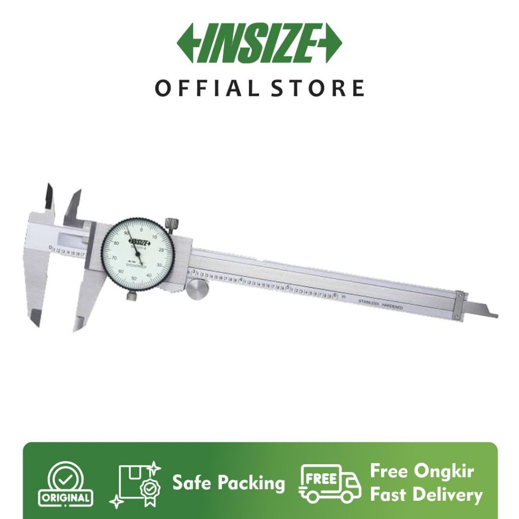 Jual Insize Dial Caliper 0-150mm/0-6" 0.02mm Type 1312-150A Sigmat / Jangka Sorong Original ...