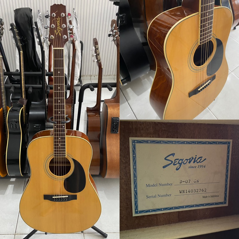 Jual GITAR AKUSTIK SEGOVIA D 07 GN SECOND ORIGINAL | Shopee Indonesia