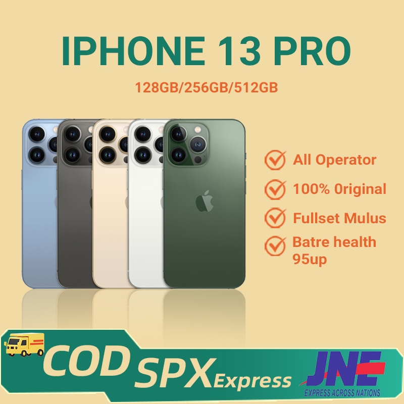 Jual COD iPhoen 13 Pro/PRO MAX 128GB/256GB BEKAS SECOND ORI 100% ALL SIM LTE 5G MULUS NORMAL ...