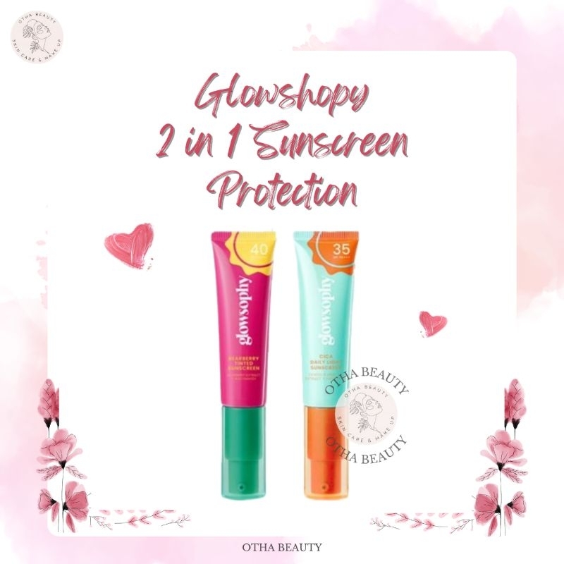 Jual (RESTOCK) Glowsophy 2in1 Sun Protection BearberryTinted Sunscreen ...