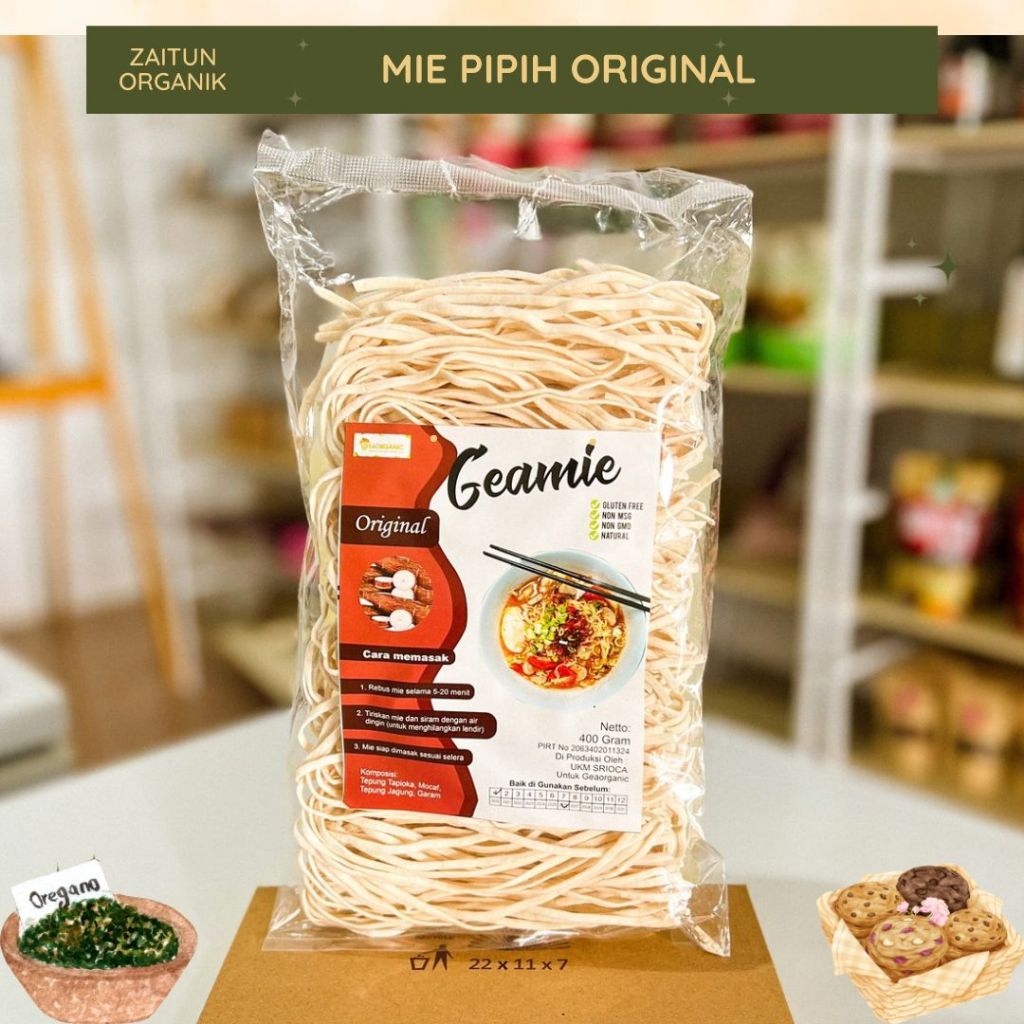 Jual Mie Pipih Gluten Free | Mie Kering Geamie | Mie Instan Sehat ...