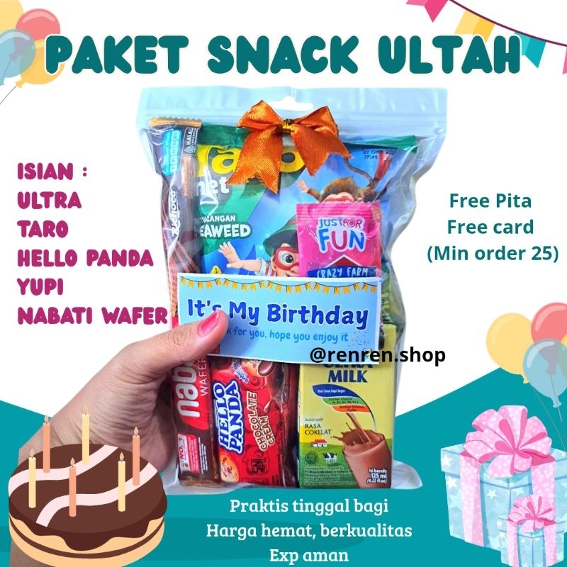 Jual Snack ultah murah paket snack ultah murah | Shopee Indonesia