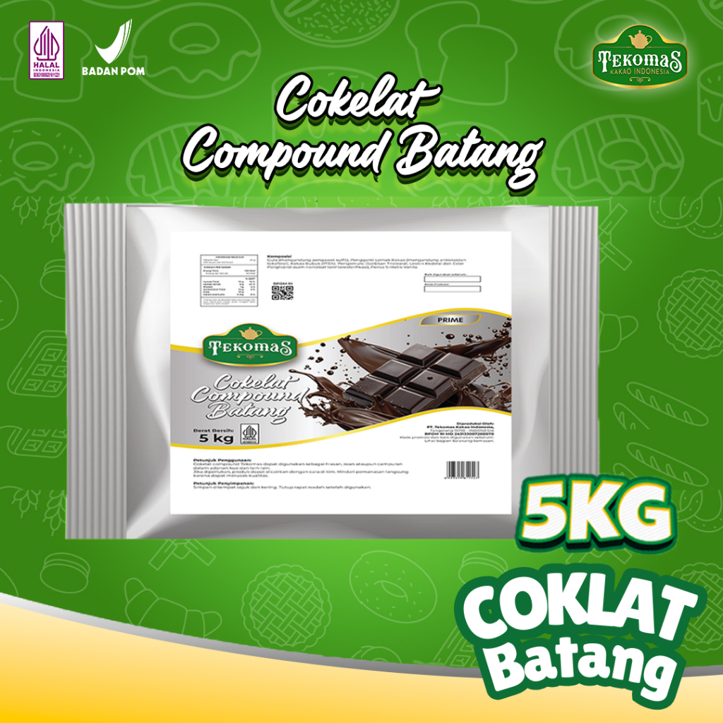 Jual TEKOMAS - Cokelat Compound Coklat Batang Blok 5Kg Prime Premium ...