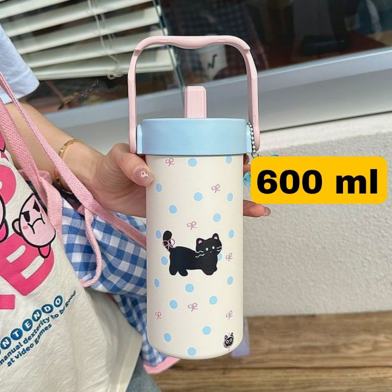 Jual TUMBLR LUCU 600ml Botol Minum Air Dingin Botol Tumblr Anak Botol ...